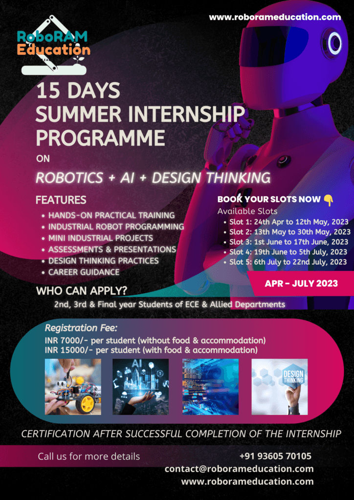 15 Days Summer Internship Programme – RoboRAM Education